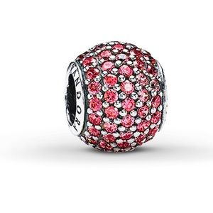 Pandora | Jewelry | Pandora Pink Pave Cz Charm | Poshmark
